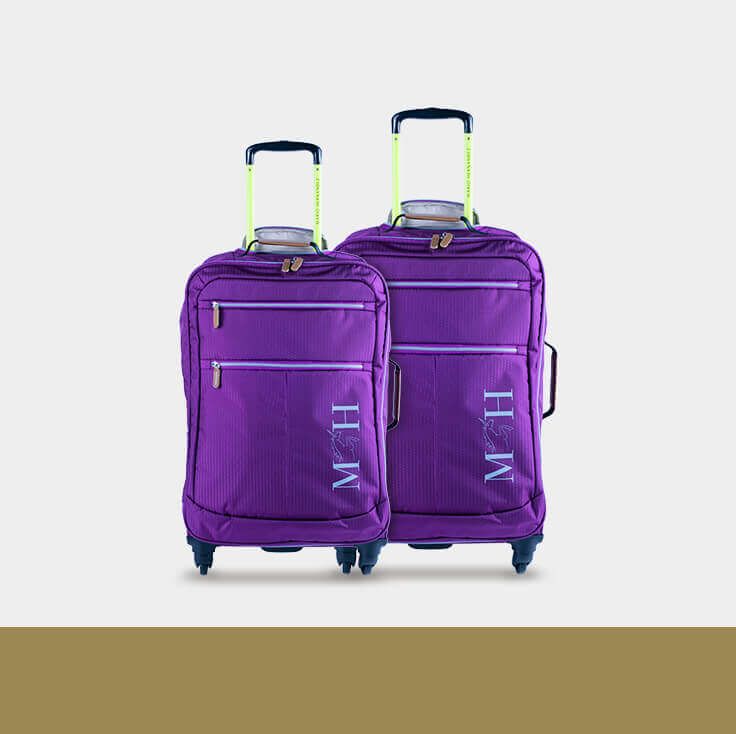 Pouch Bluma Lt Platino Mariposas - Mario Hernandez